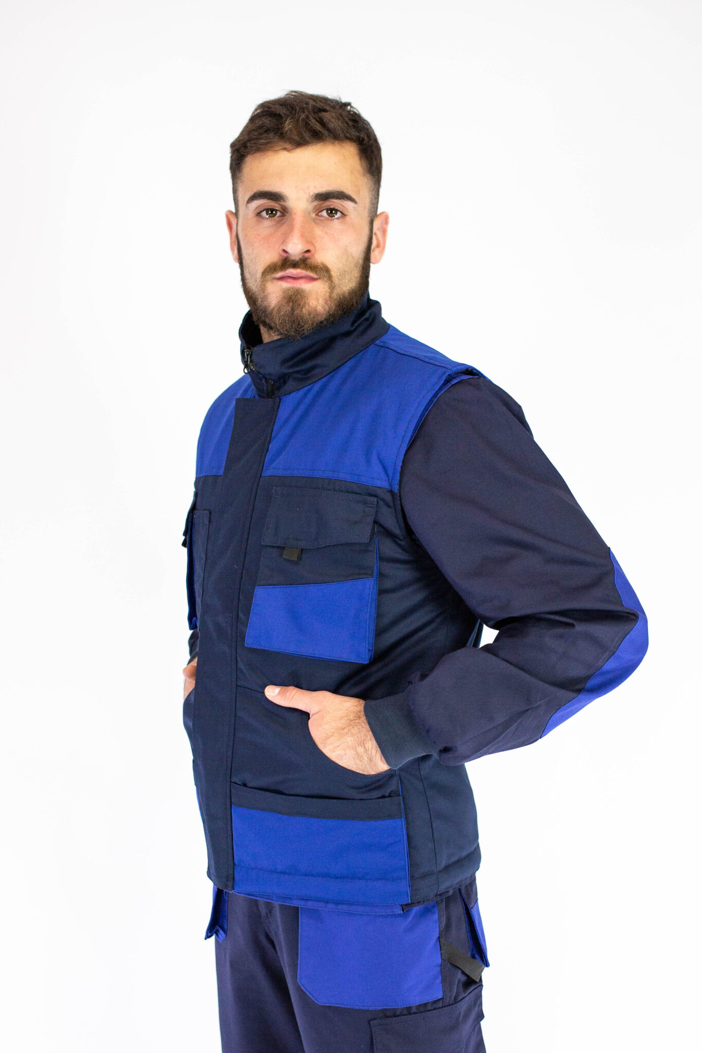 Radni prsluk PROFY WORK D-24 Teget / Plavi – DLD